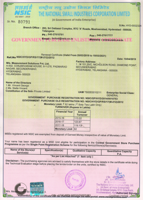 Certification – MSPL